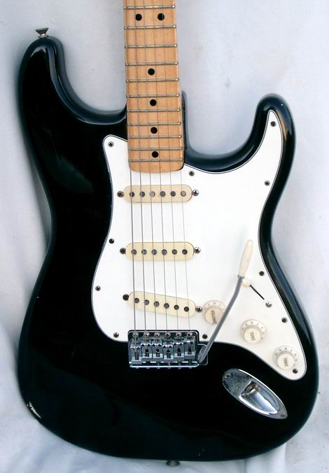 '75 STRATOCASTER, Black, MN, EX+