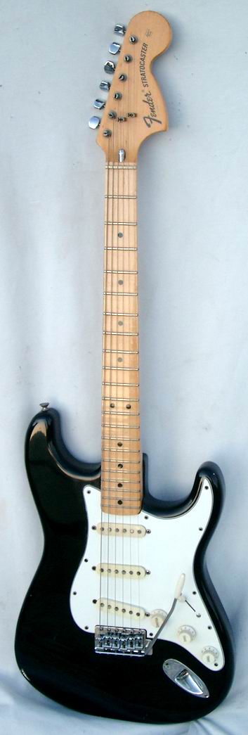 '75 STRATOCASTER, Black, MN, EX+